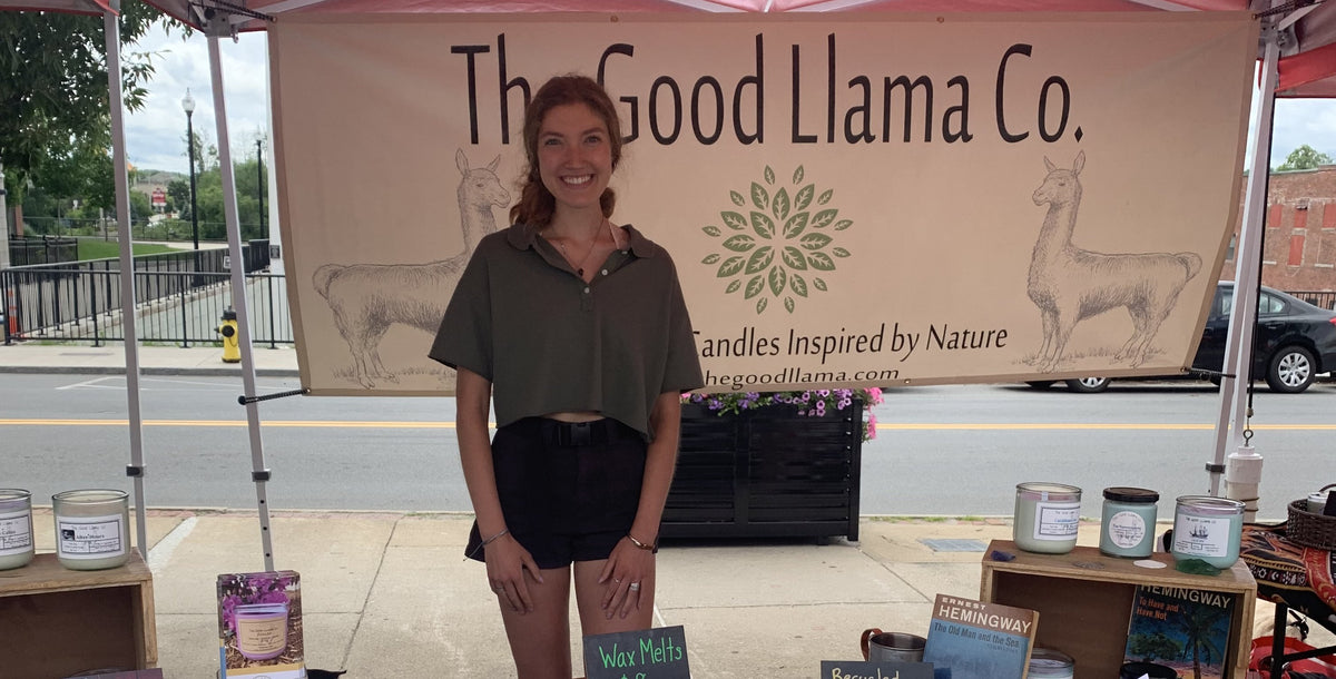 The Good Llama Co. Pure Soy Candles with Crystals Inside